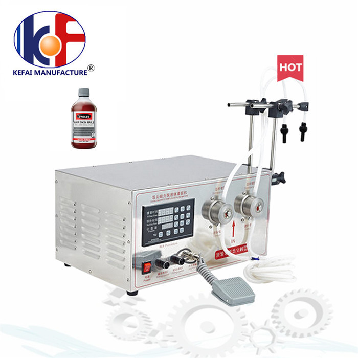 factory price magnetic pumsemi-automatic liquid filling machine made in china